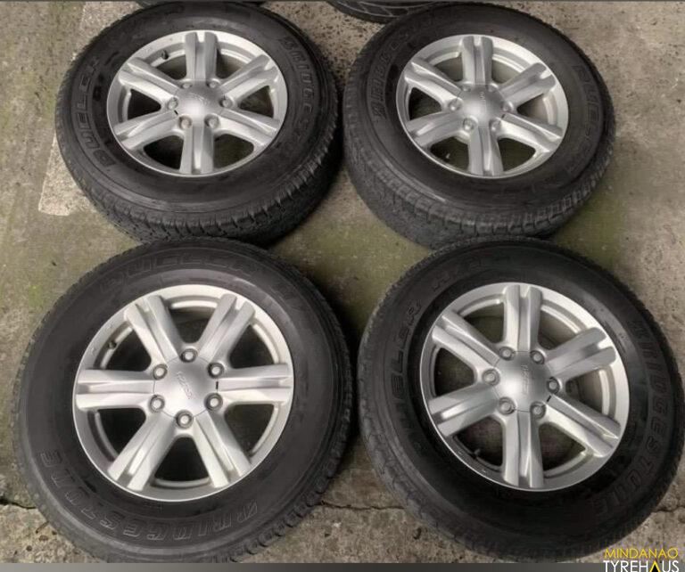 17″ Isuzu MUX mags used 6Holes pcd 139 with 255-65-r17 Bridgestone ...